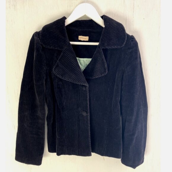 elevenses | Jackets & Coats | Elevenses Anthropologie Y2k Black ...